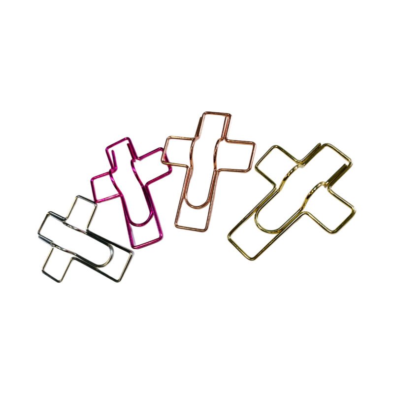 Porta Lapiceros – Clips Metálicos Cruz – 4 pcs – Insumos Scrap – Maris ...