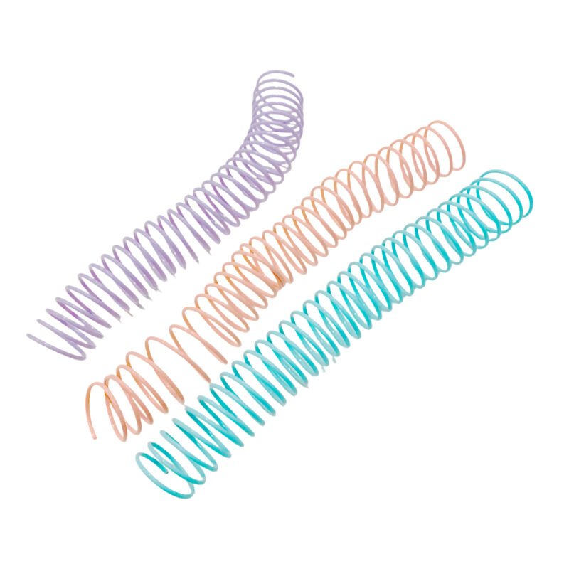 Set 3 Resortes Espiral Grande – Menta, Rosa y Lila – Insumos Scrap ...